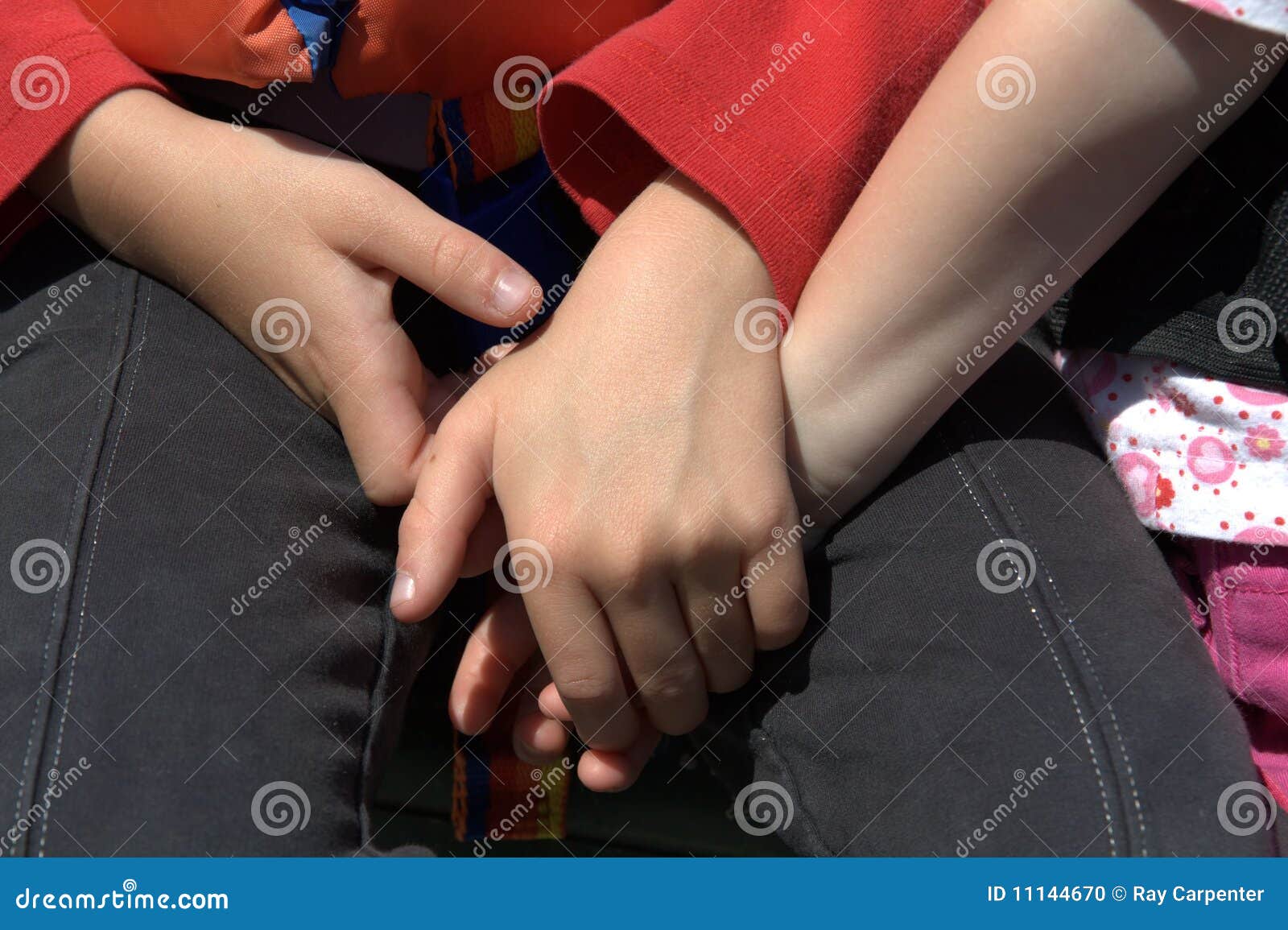 Sisters Holding Hands stock photo. Image of girl, young - 11144670