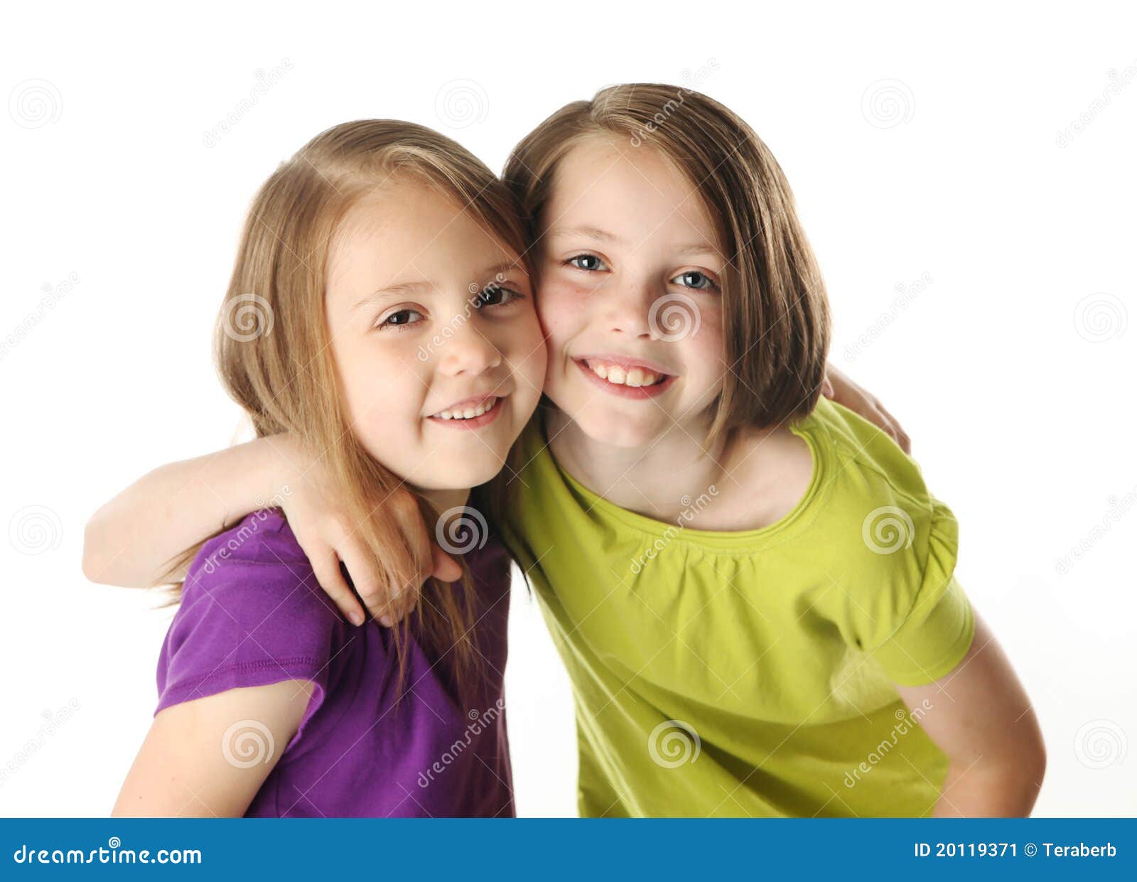 Sisters hugging stock image. Image of childhood, child - 20119371
