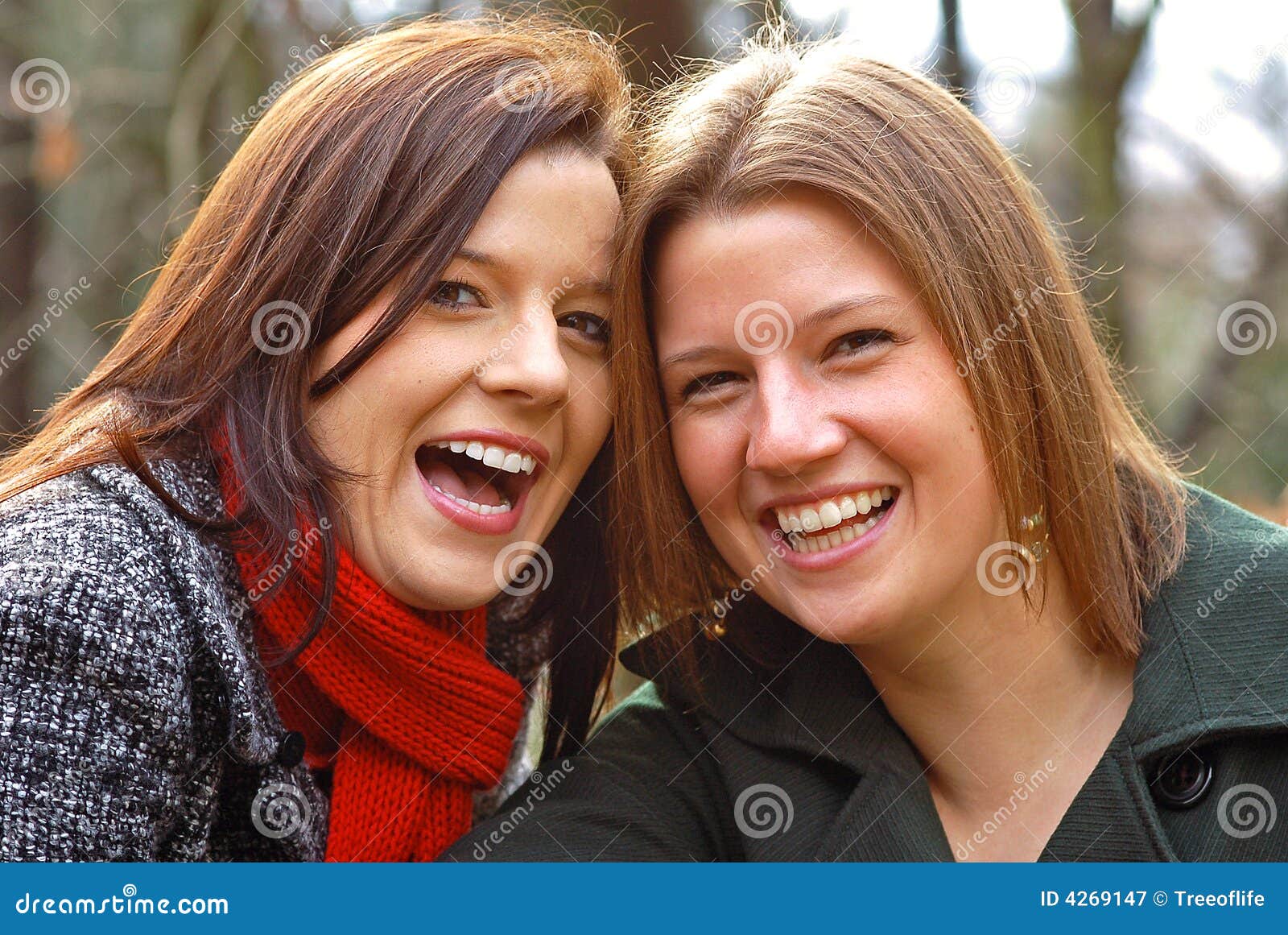 Sisters laughing stock image. Image of caucasian, happiness - 4269147