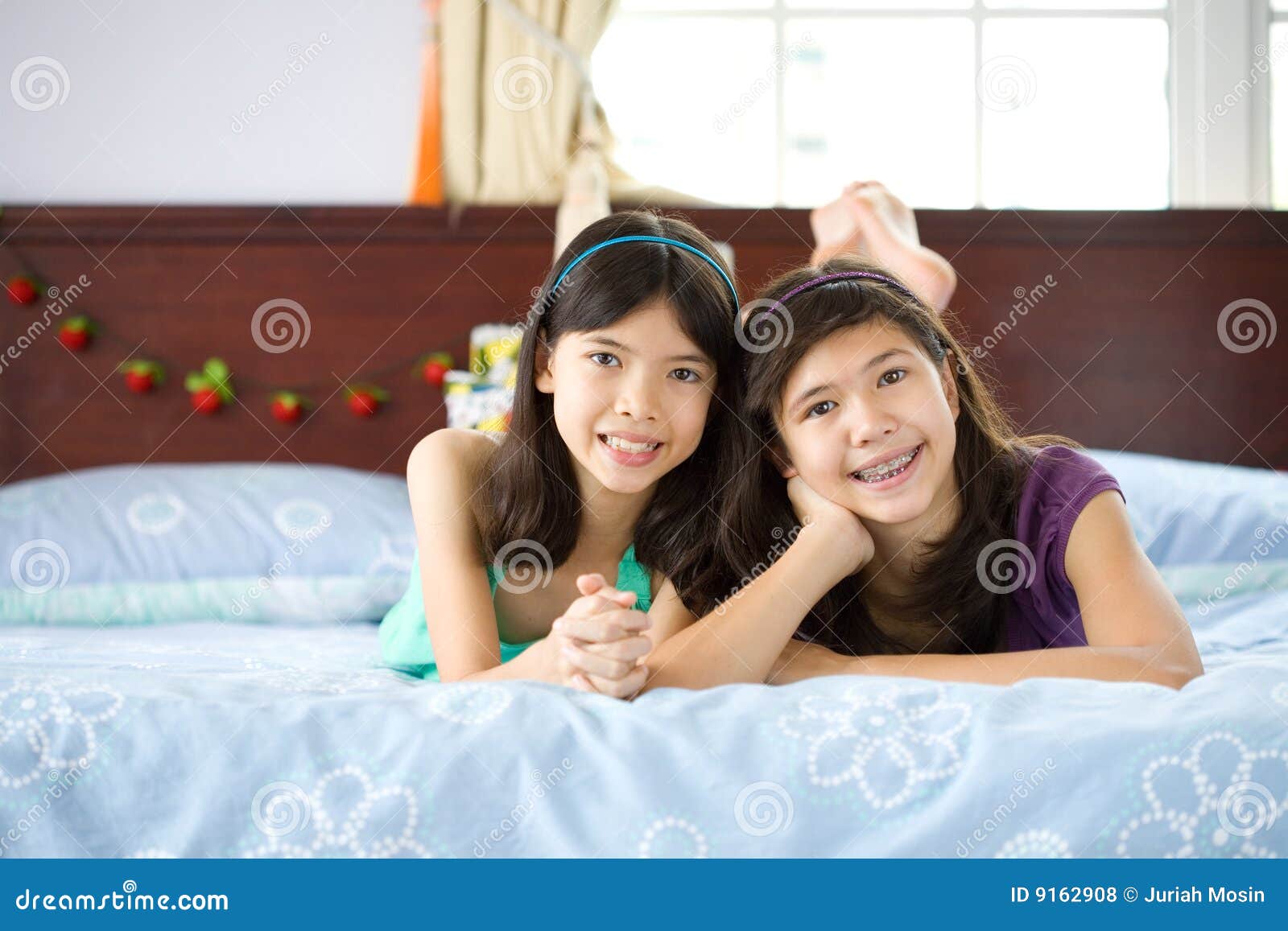 Sisters Relaxing and Having Fun at Home Stock Photo - Image of ...