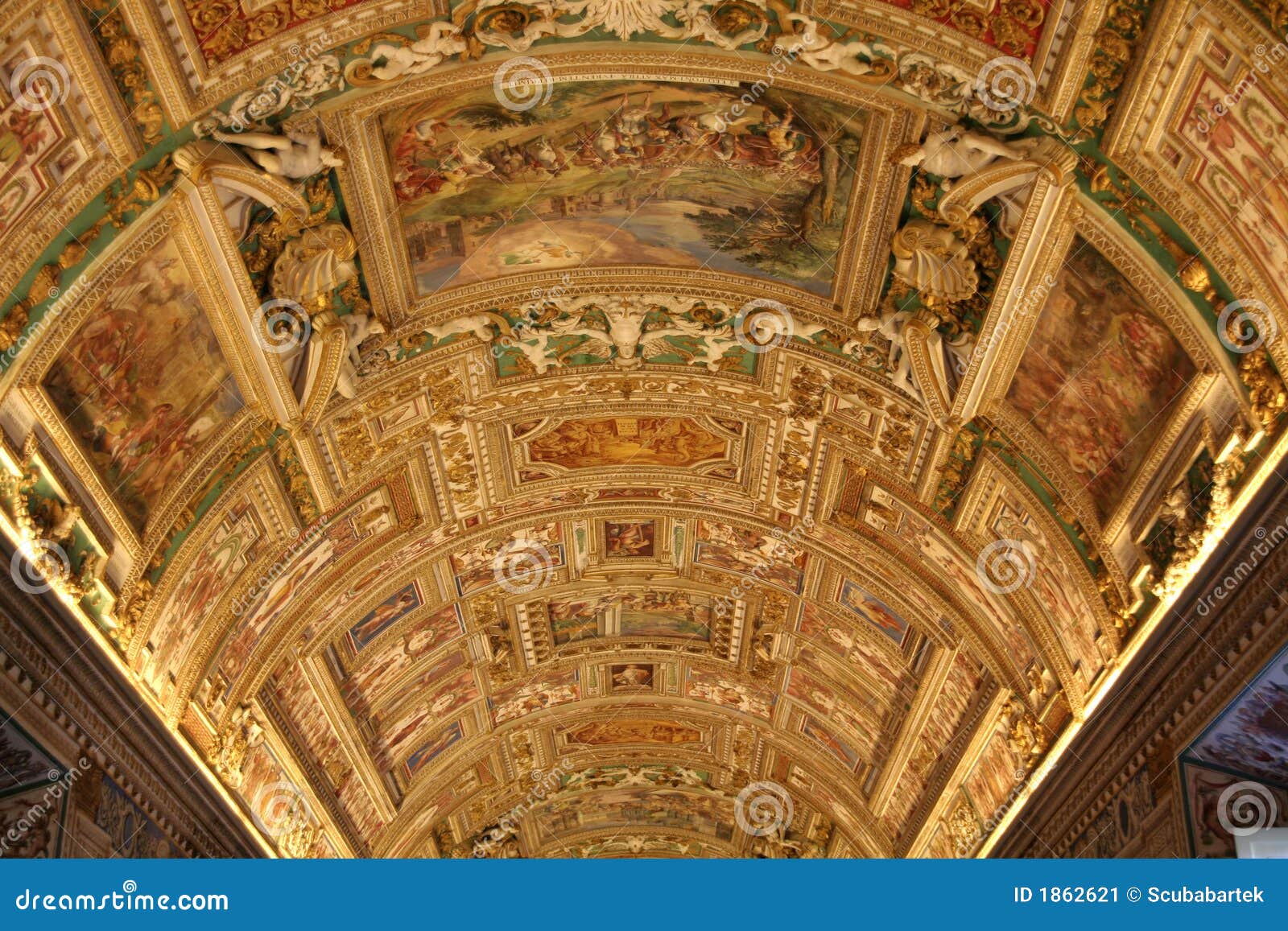 Sistine Chapel s Map Room editorial photo. Image of destination - 1862621