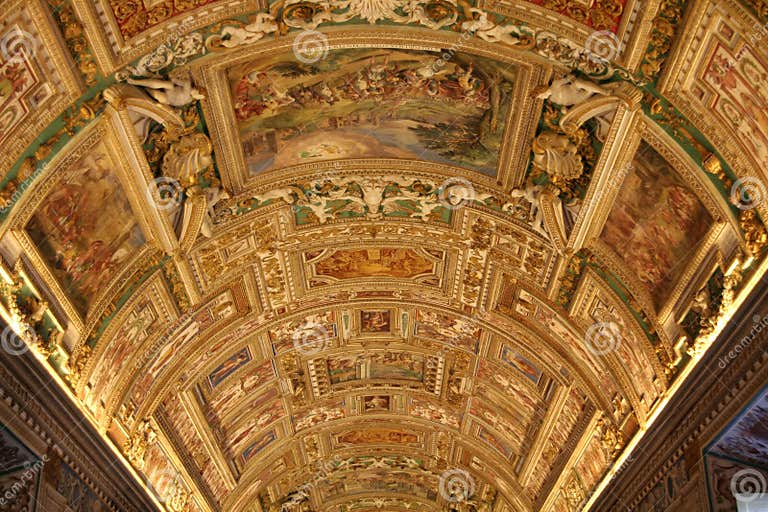 Sistine Chapel s Map Room editorial photo. Image of destination - 1862621