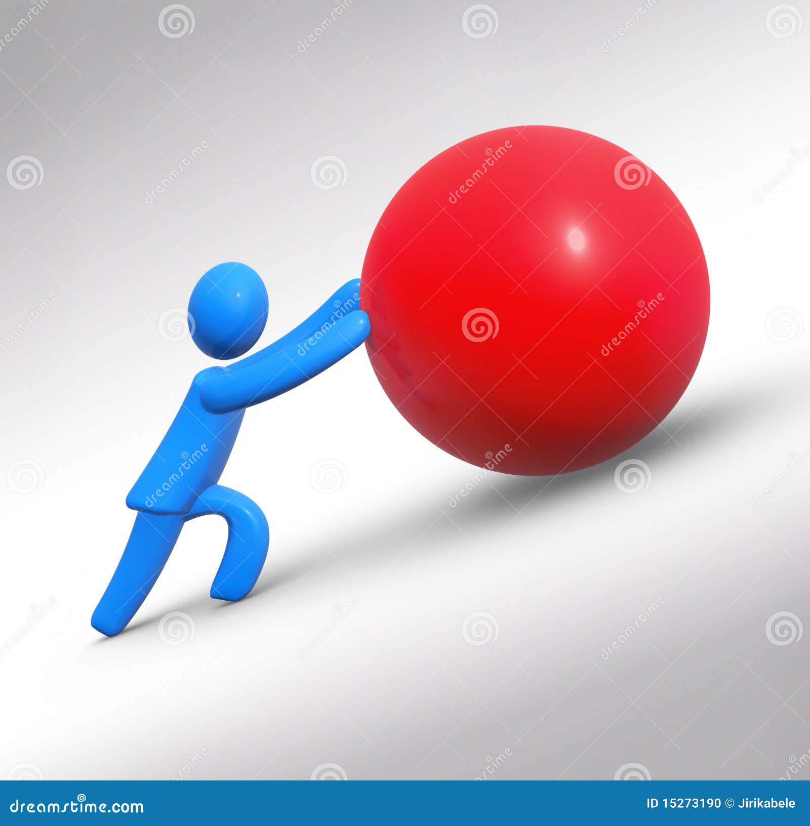 Sisyphus Rolling A Boulder Stock Photo | CartoonDealer.com #44499888