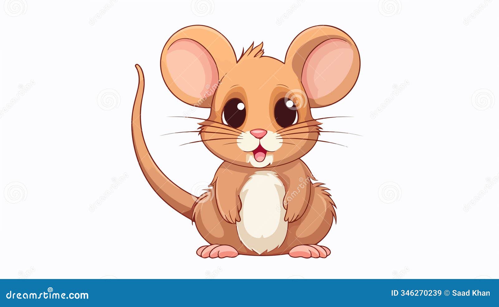 Sit Down Mouse Vector Symbol Cartoon Stock Illustration - Illustration ...