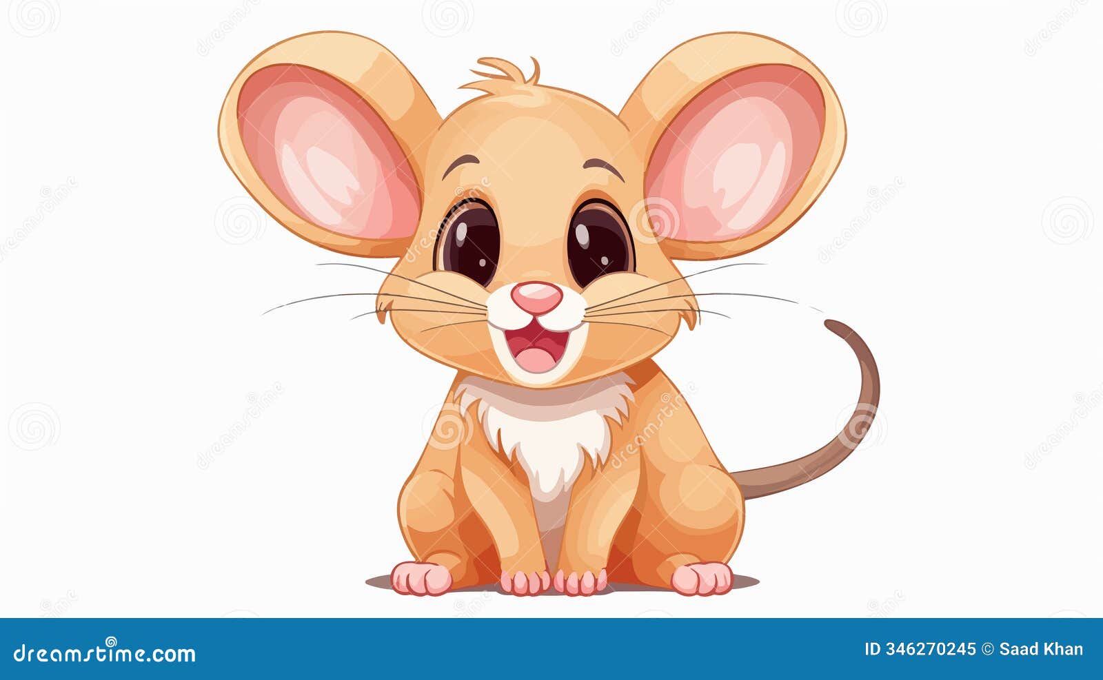 Sit Down Mouse Vector Symbol Cartoon Stock Illustration - Illustration ...