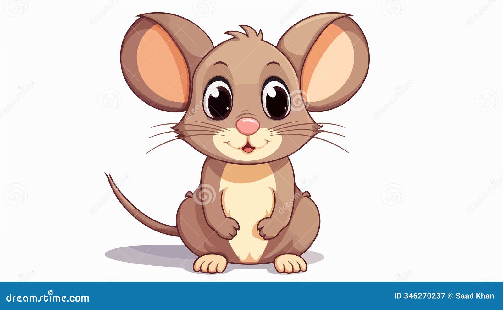 Sit Down Mouse Vector Symbol Cartoon Stock Illustration - Illustration ...