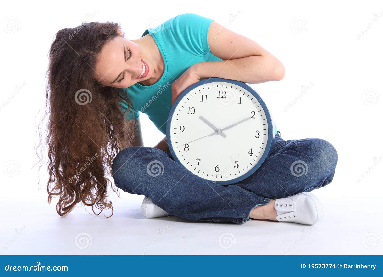 Sit Down Relaxing Time for Beautiful Happy Woman Stock Photo - Image of ...
