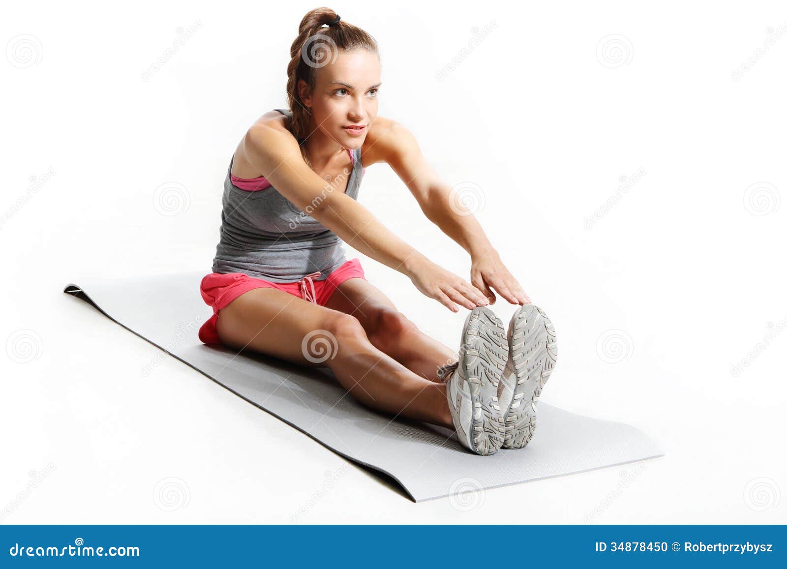 Sit flat on the mat stock photo. Image of background - 34878450