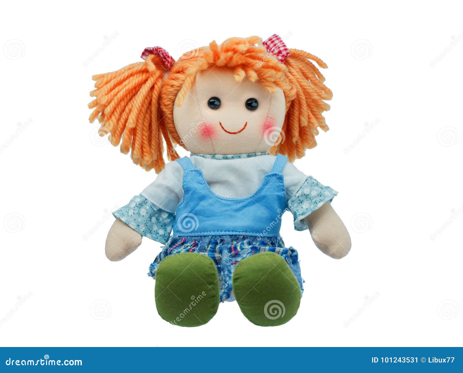 Sit and Smiling Cute Rag Doll Isolated Stock Image - Image of cheerful ...