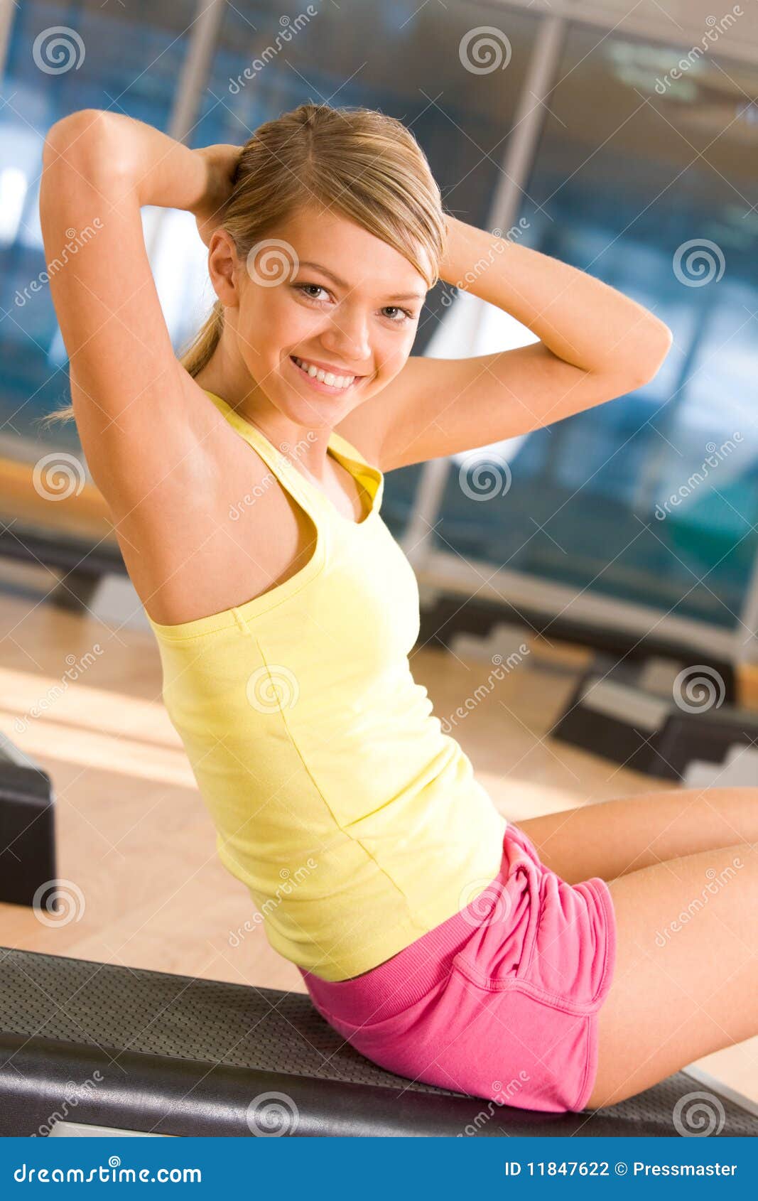 Sit-ups stock photo. Image of practice, attractive, elbow - 11847622
