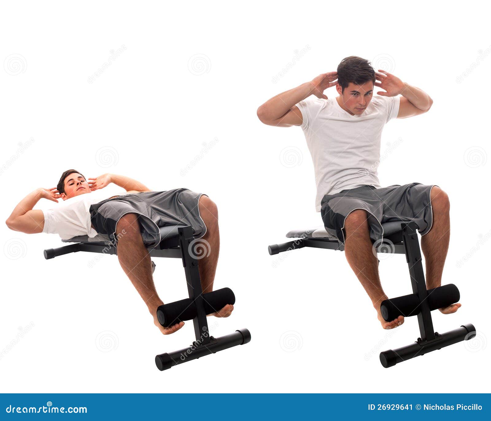Sit Ups stock image. Image of white, adult, shirt, crunches - 26929641