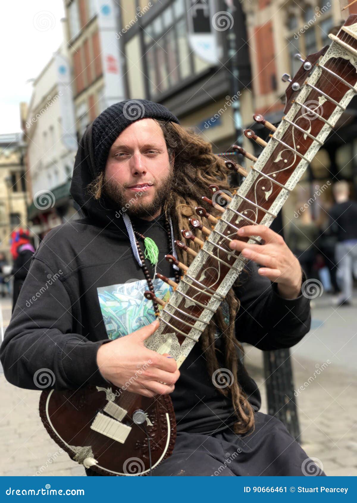 Sitar busker editorial photo. Image of musician, busking - 90666461