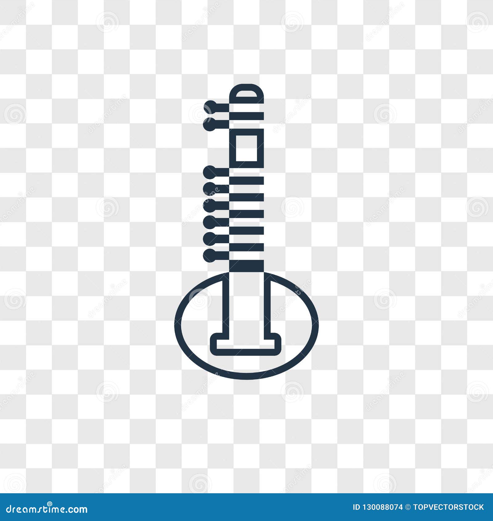Sitar Concept Vector Linear Icon Isolated on Transparent Background ...