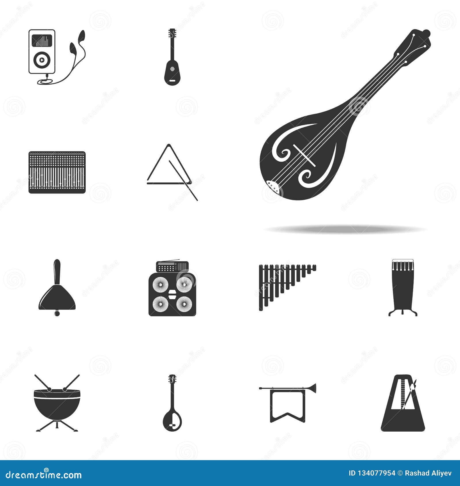 Sitar Icon. Music Instruments Icons Universal Set for Web and Mobile ...