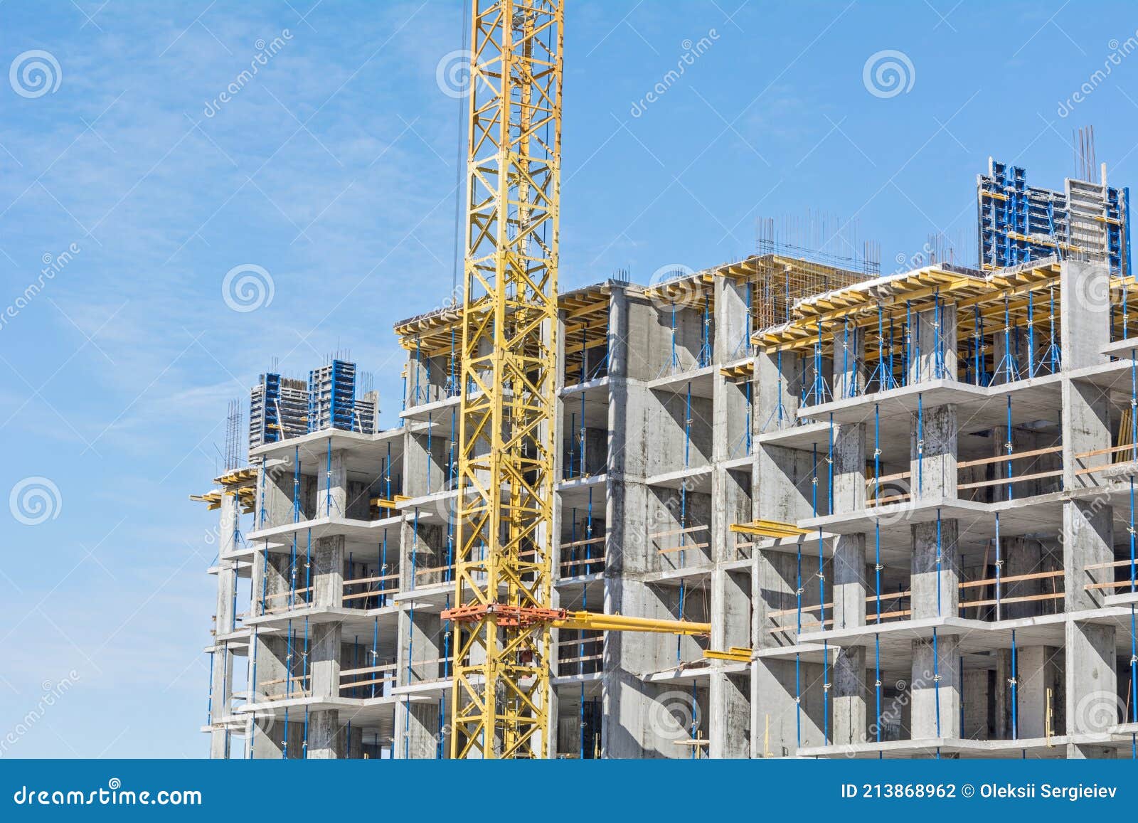 Site Buildings Under Construction Stock Photo - Image of beginning ...
