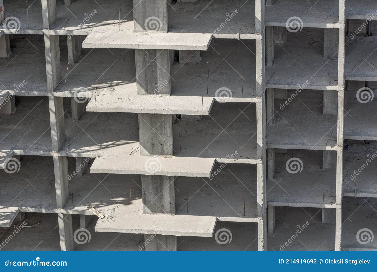 Site Buildings Under Construction Stock Image - Image of development ...