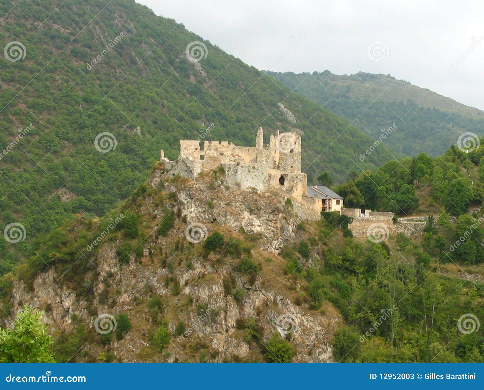 Site of the Castle of Usson ,france Stock Image - Image of catalan ...