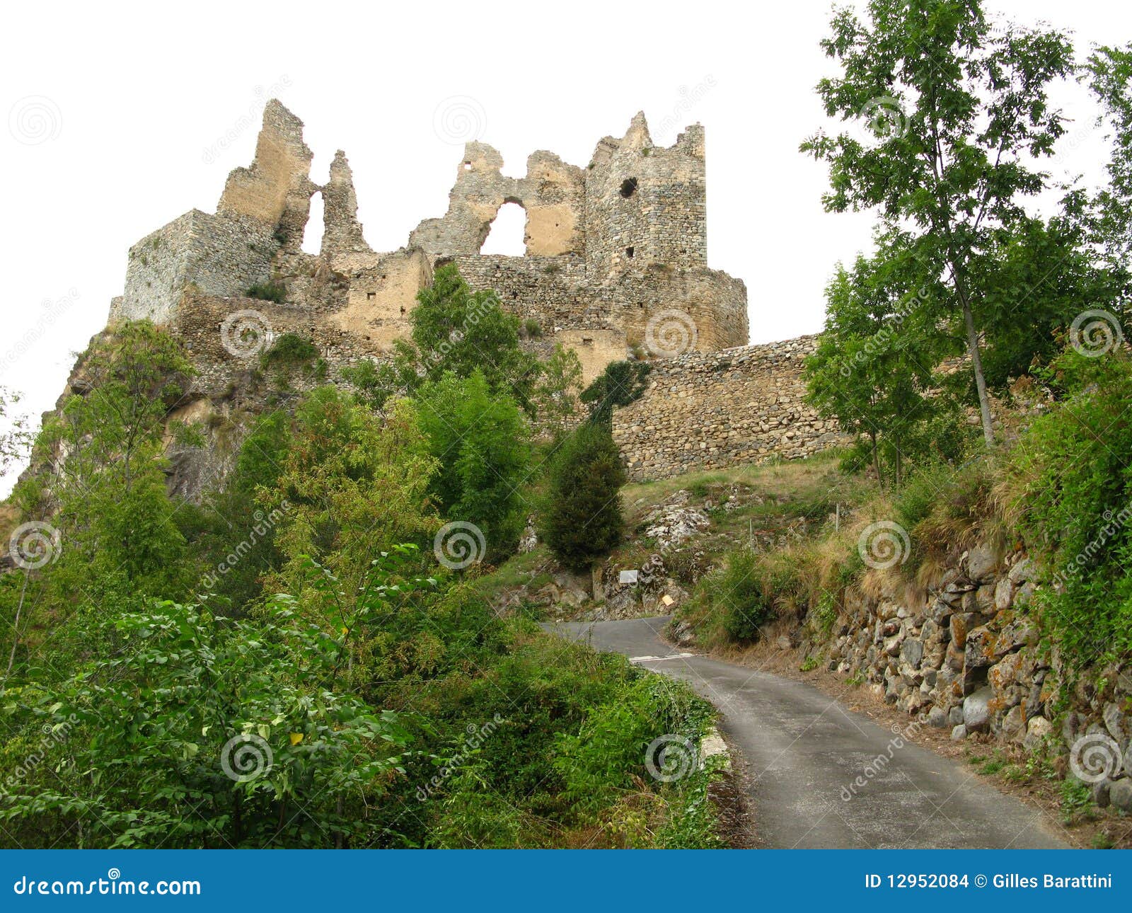 Site of the Castle of Usson ,france Stock Photo - Image of history ...