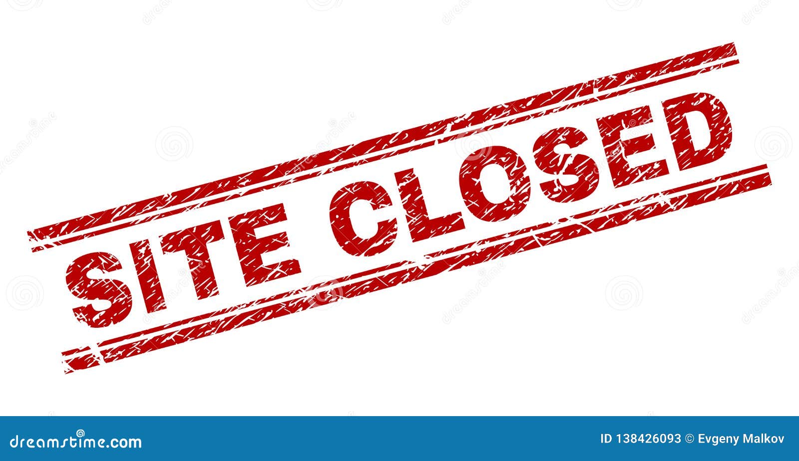Scratched Textured SITE CLOSED Stamp Seal Stock Vector - Illustration ...