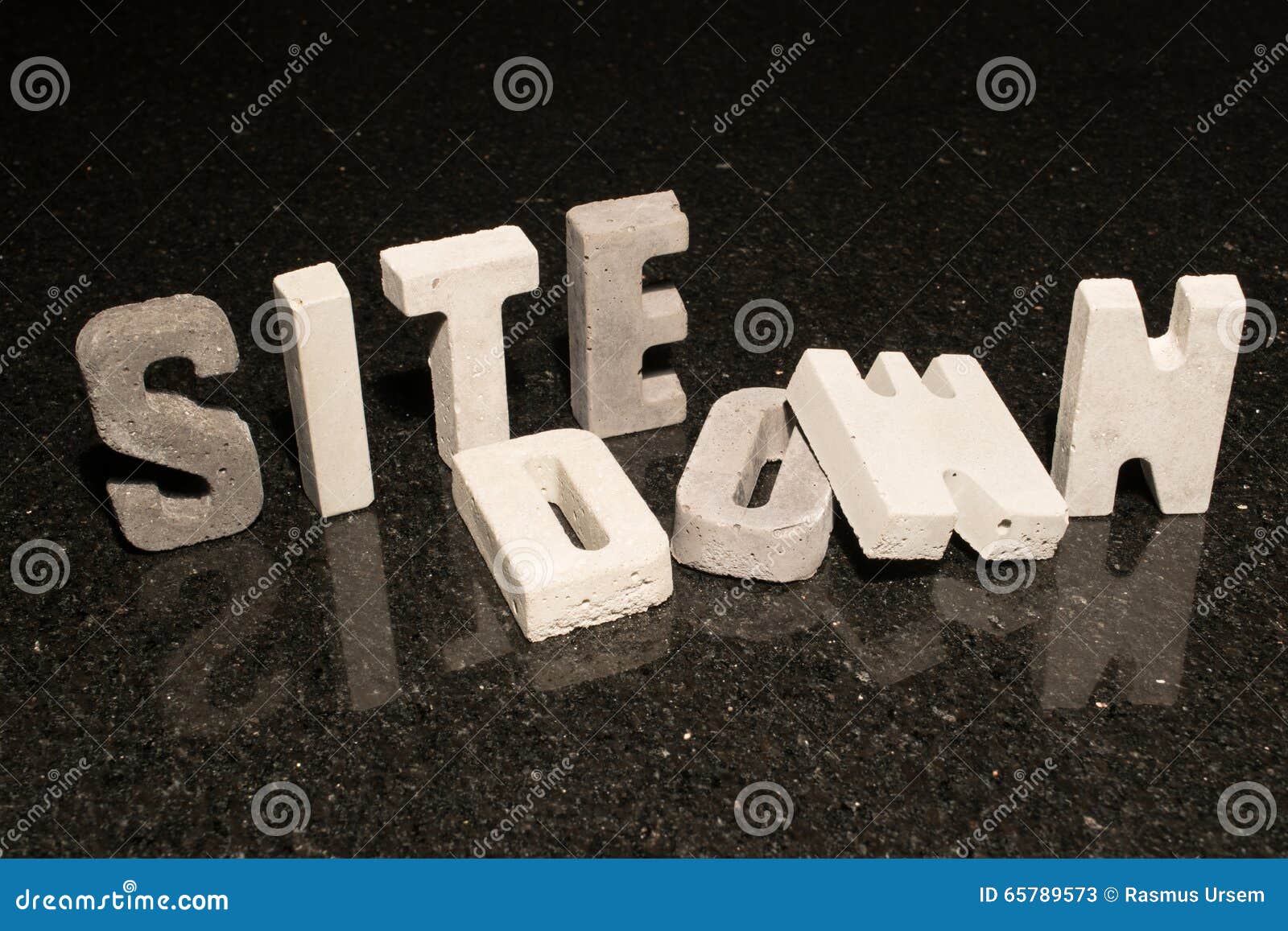 Site Down Text when Website is Unavailable Stock Image - Image of black ...