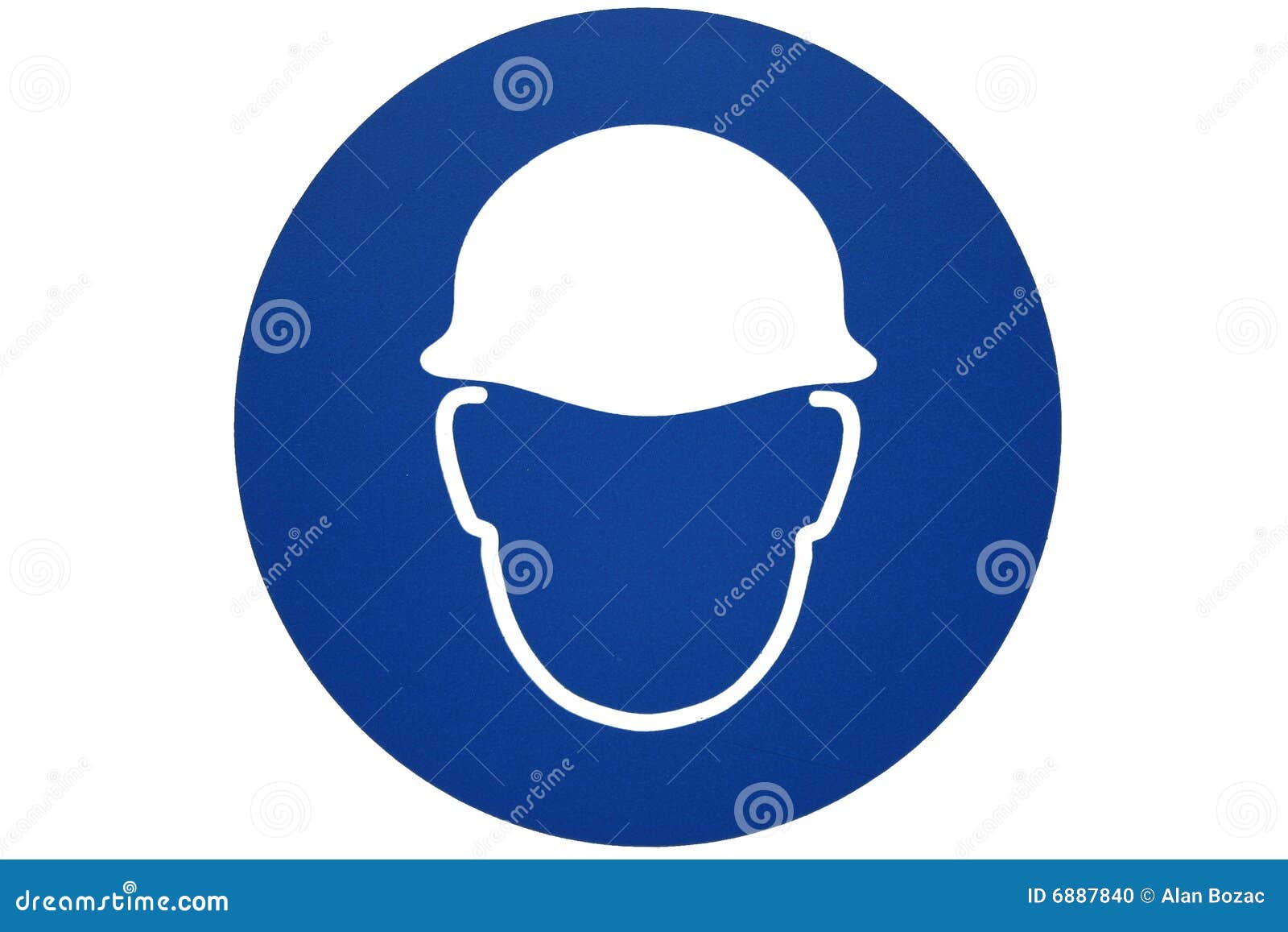 Site helmet sign stock illustration. Illustration of safety - 6887840
