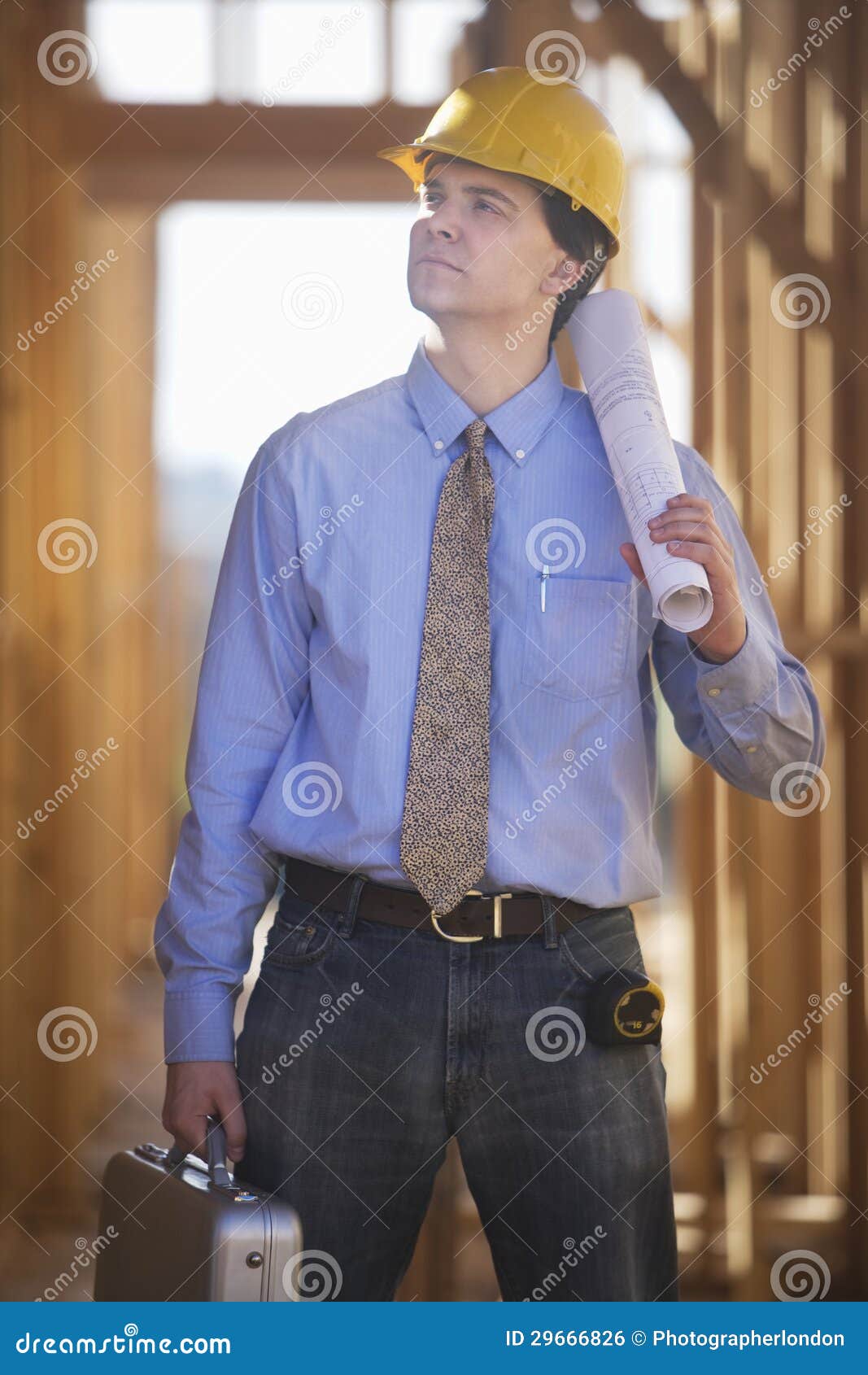 Site Inspection stock photo. Image of businessman, business - 29666826