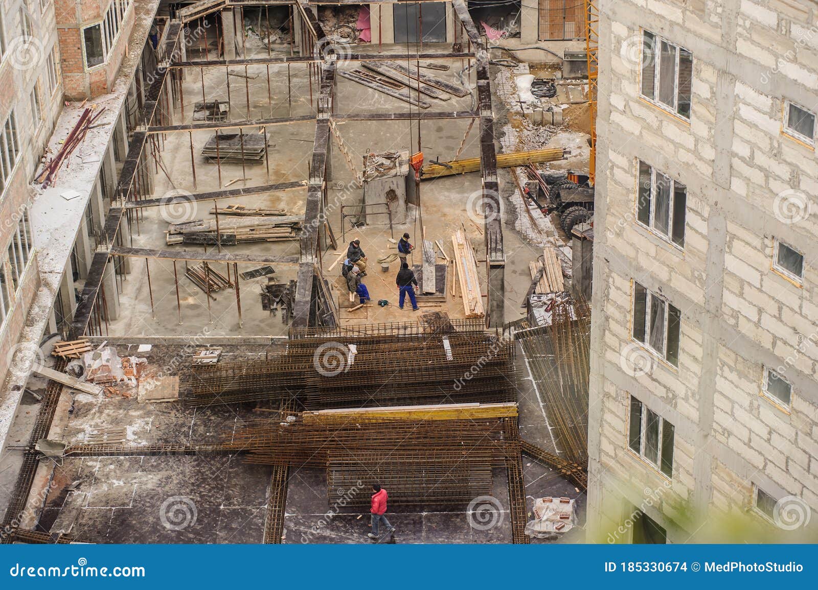 High Building in Construction Stock Photo - Image of construction ...