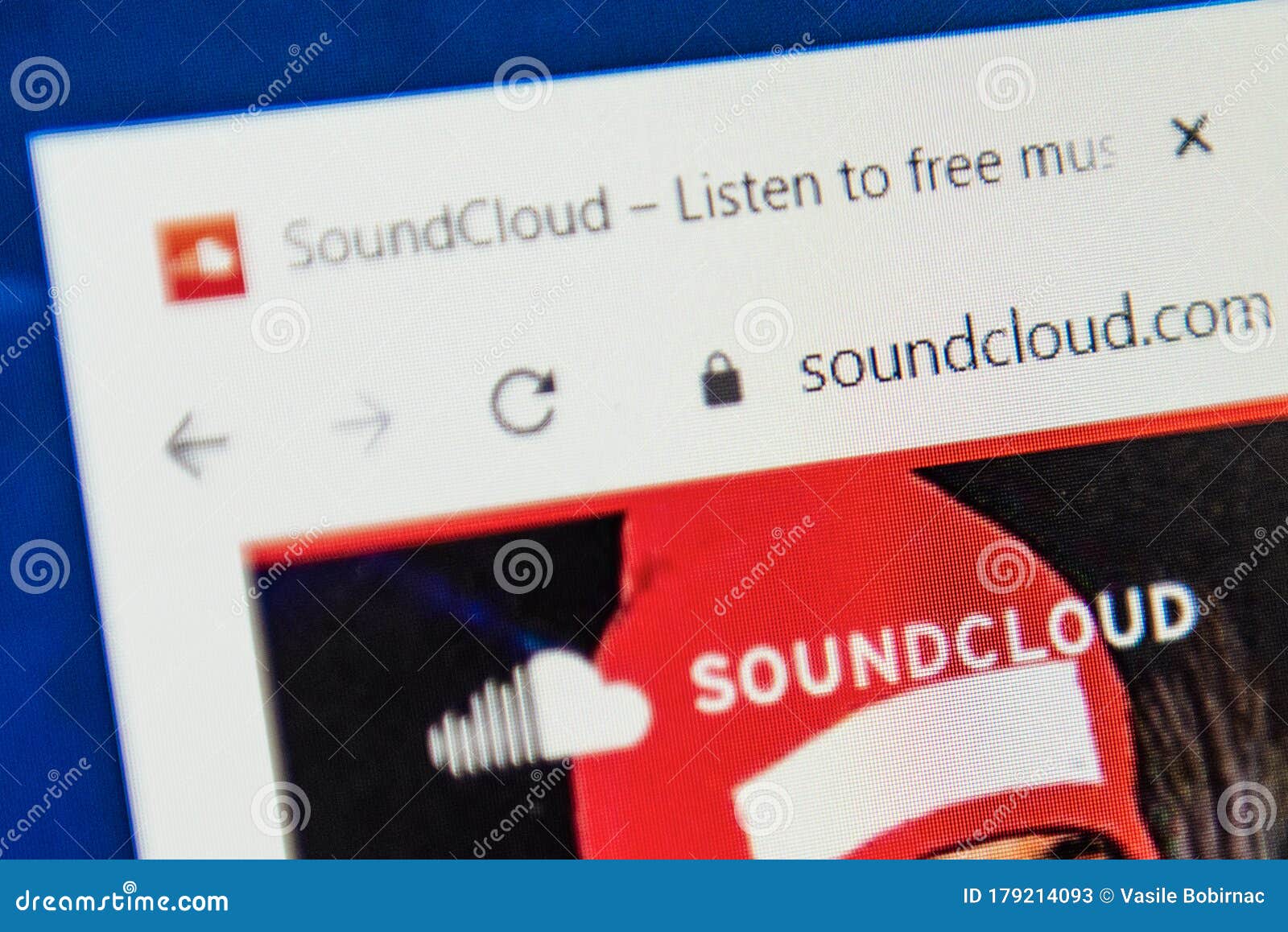 Site Internet De Soundcloudcom Focus Sélectif Photo Stock éditorial