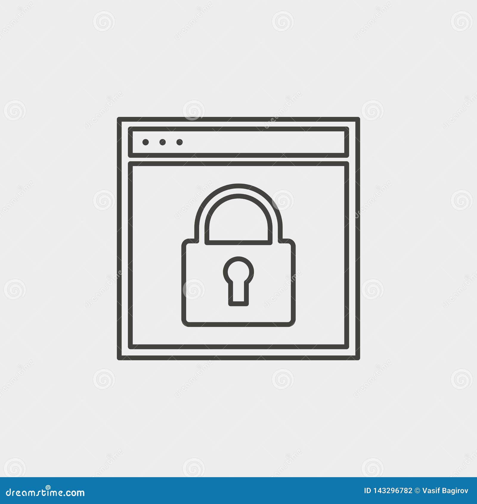 Site, Key, Look, Outline, Icon. Web Development Vector Icon Stock ...