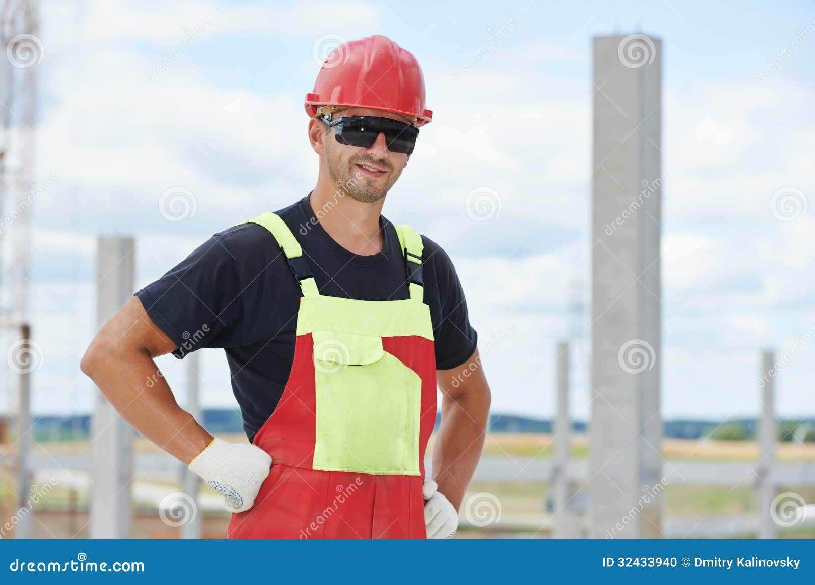 Site Manager at Construction Area Stock Photo - Image of building ...