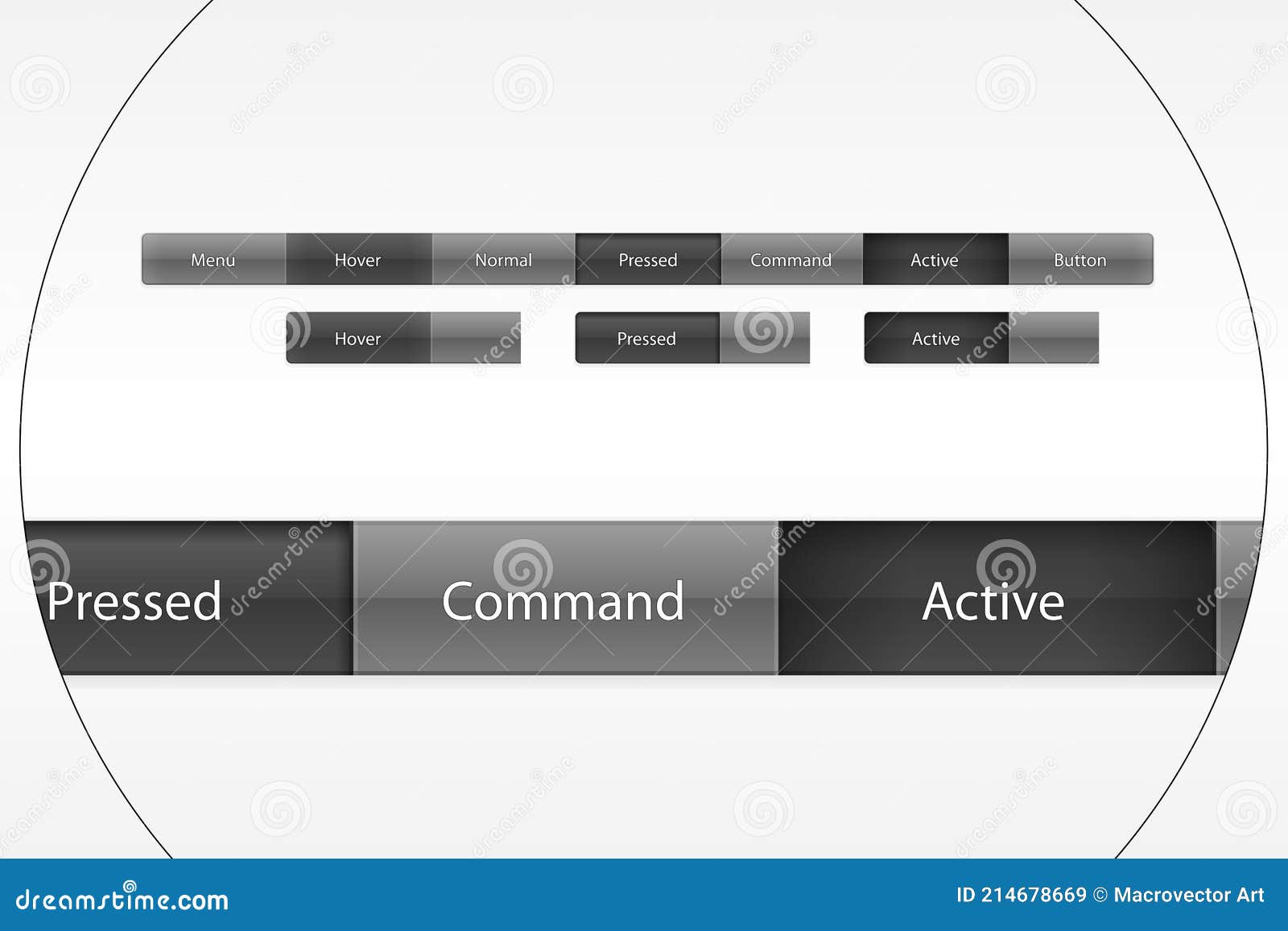 Site Menu Buttons Design Vector Illustration Stock Vector ...