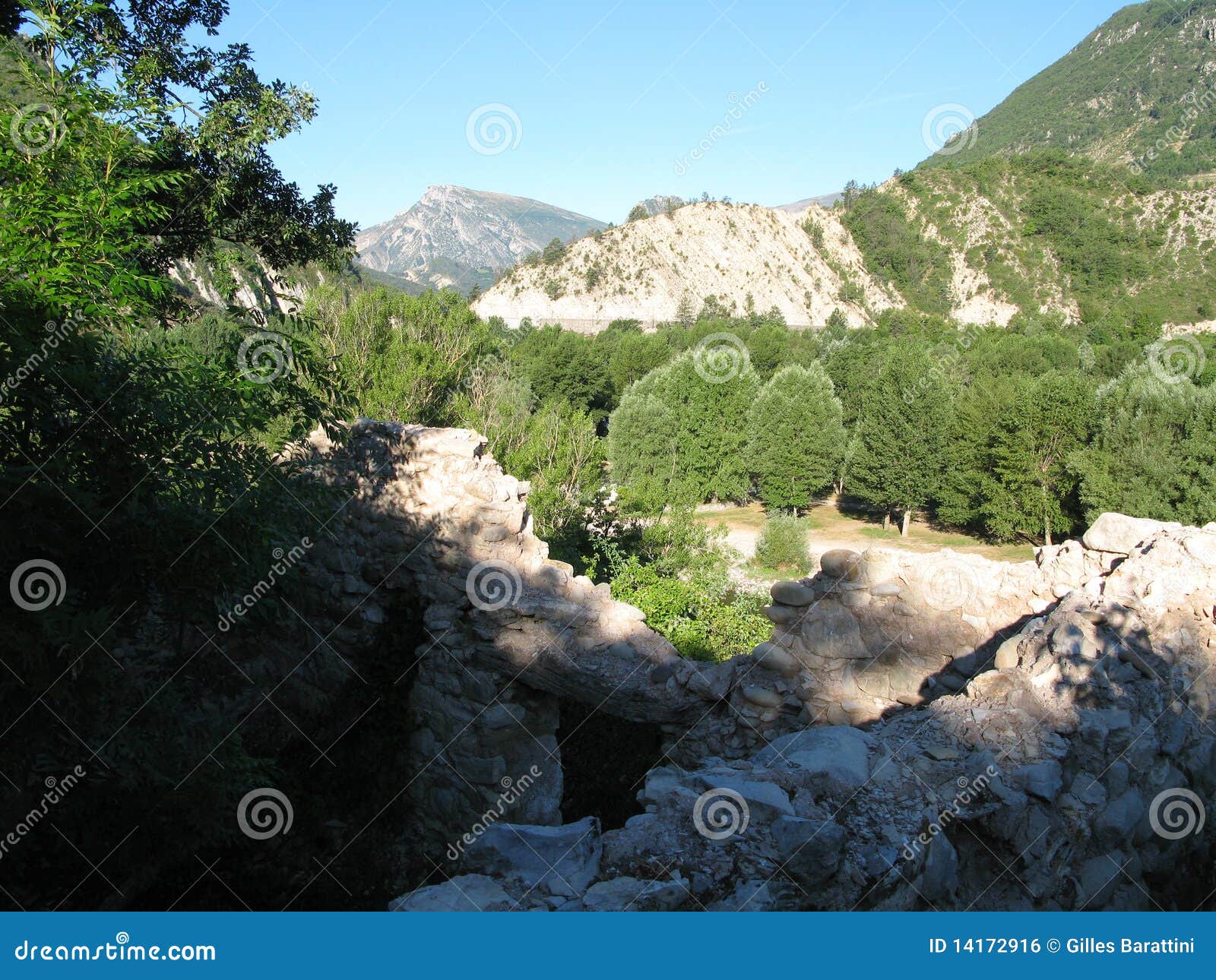 Site of the Mountain of Robion, France Stock Photo - Image of ...
