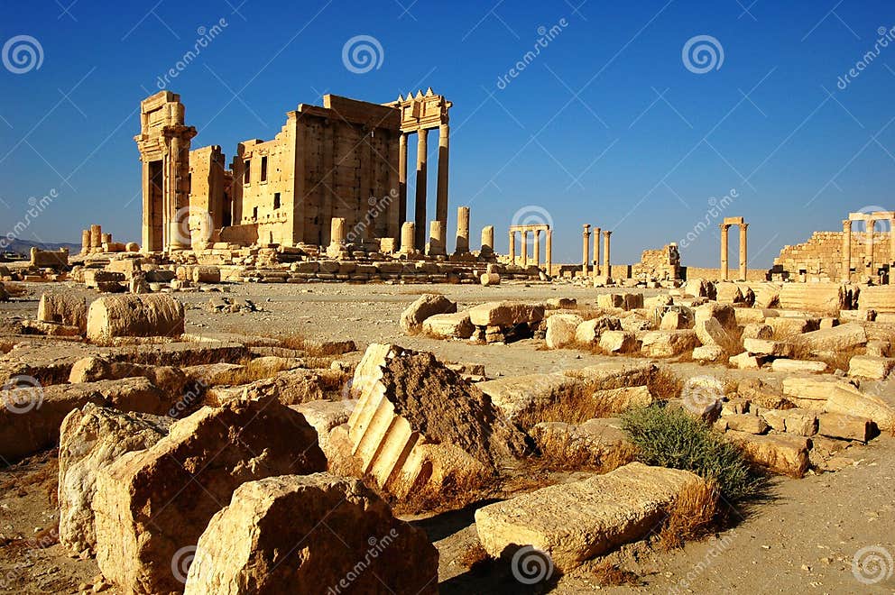 Site of Palmyra stock image. Image of antique, archeology - 15890729