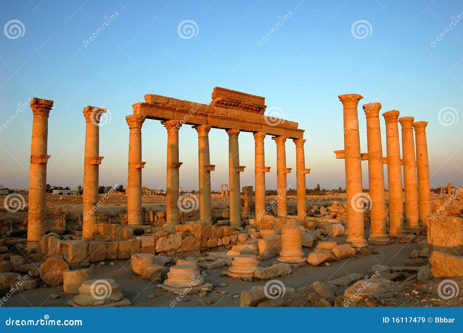 Site of Palmyra Syria stock image. Image of ancient, architecture ...