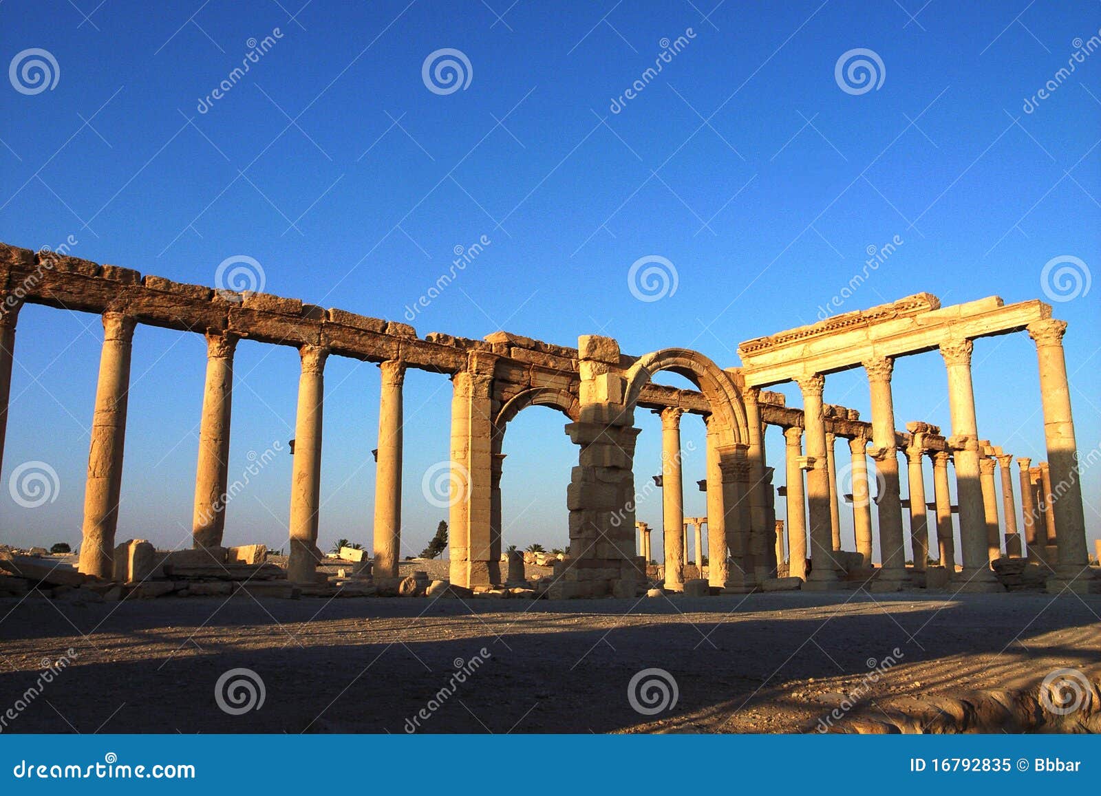 Site of Palmyra Syria stock image. Image of east, cultural - 16792835