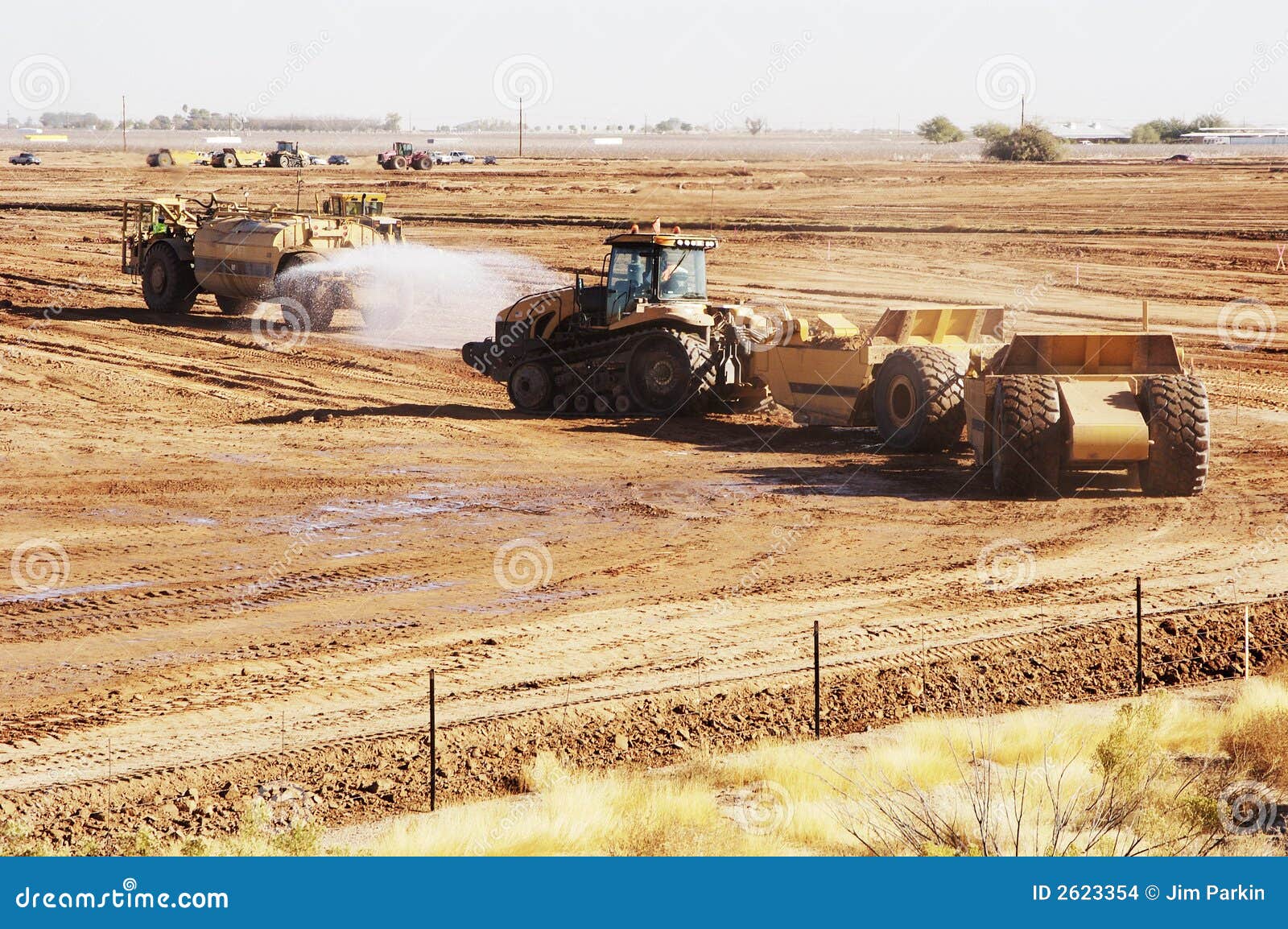 Site preparation 3 stock photo. Image of work, scraper - 2623354