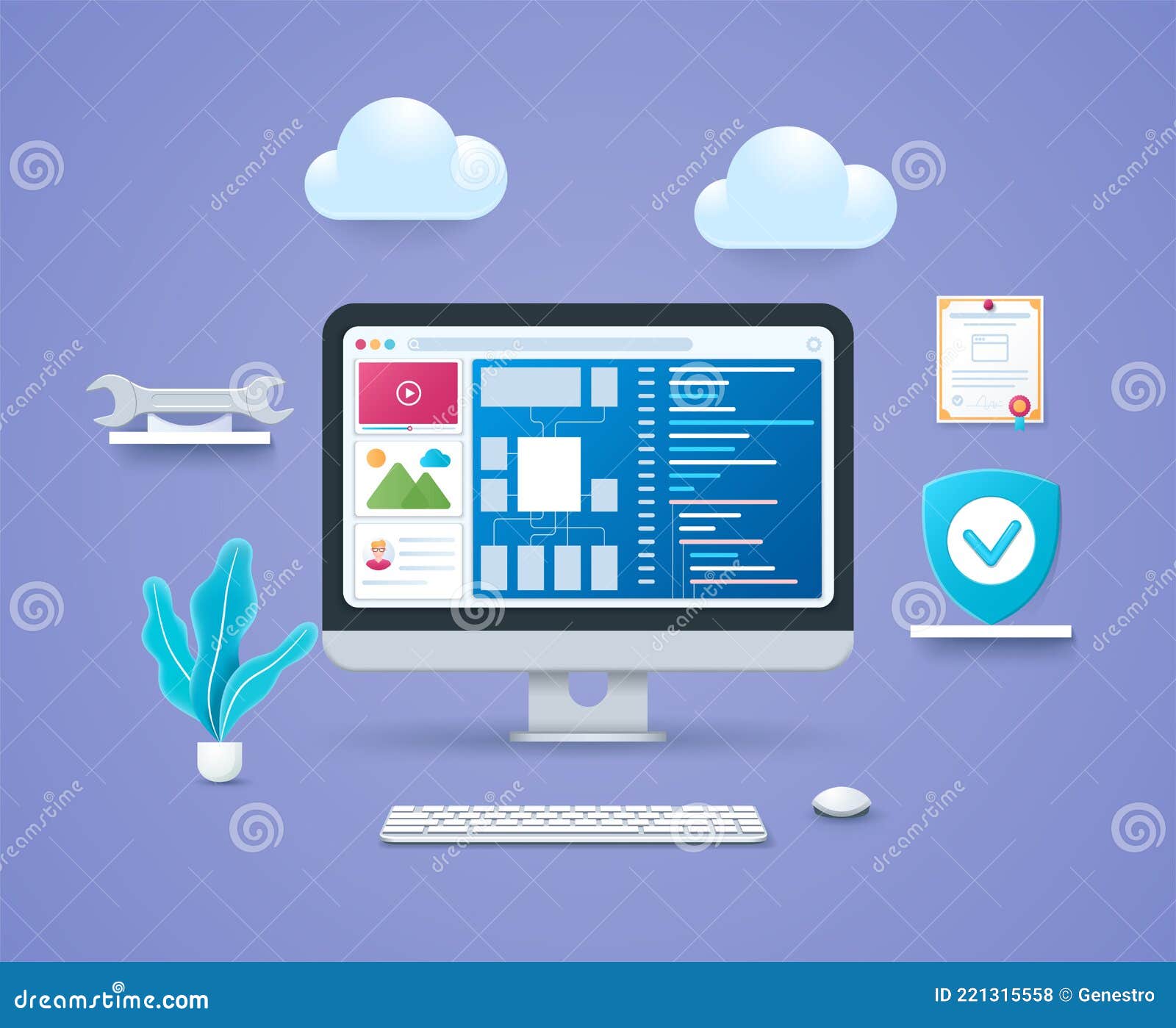 SRE, Site Reliability Engineering. Concept With Keyword, People And ...