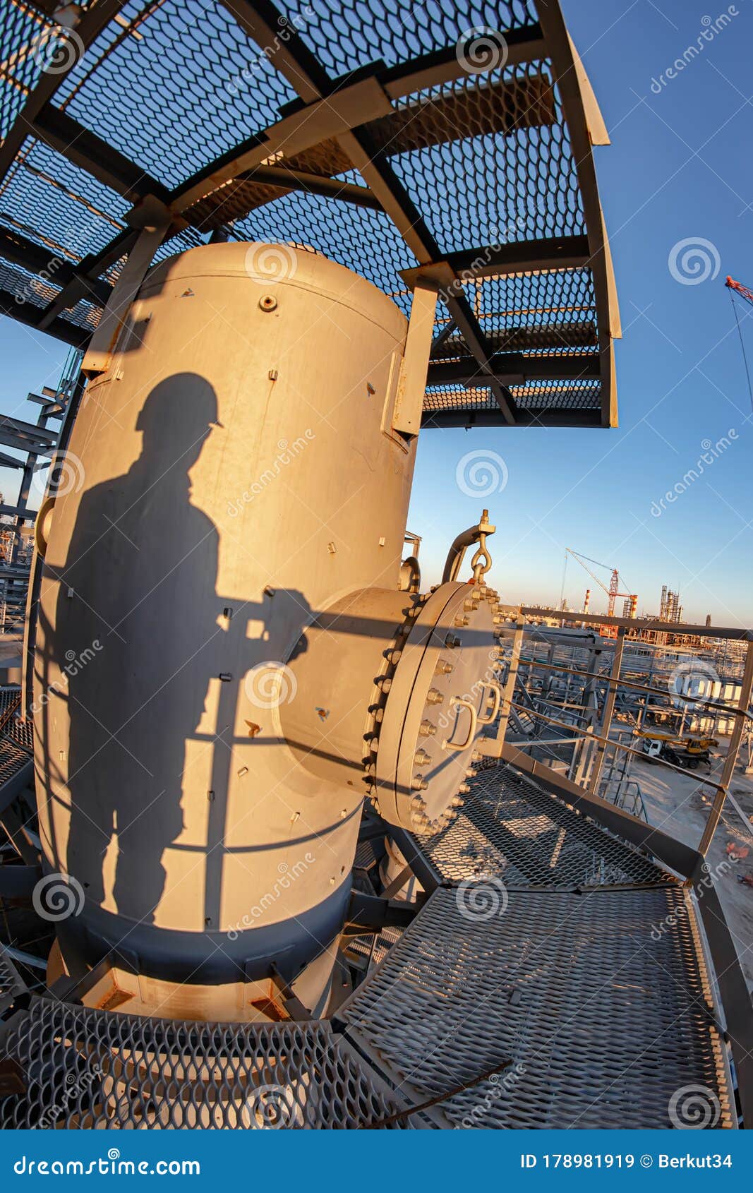 Site for Servicing the Upper Part of a Hydrocracking Column at an Oil ...