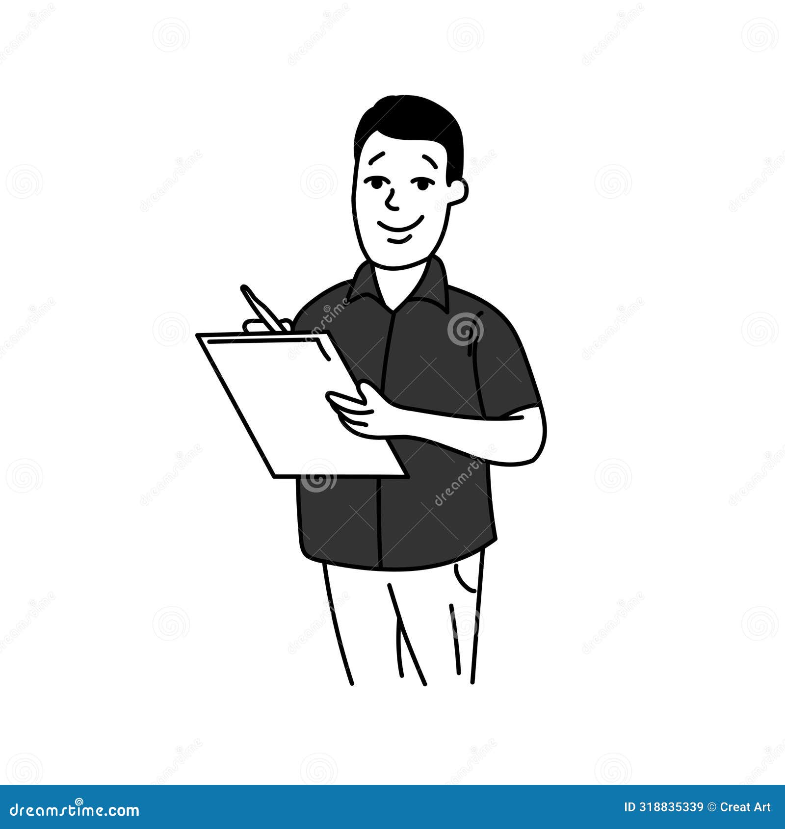 Cartoon Drawing Character At The Beach Royalty-Free Stock Photography ...