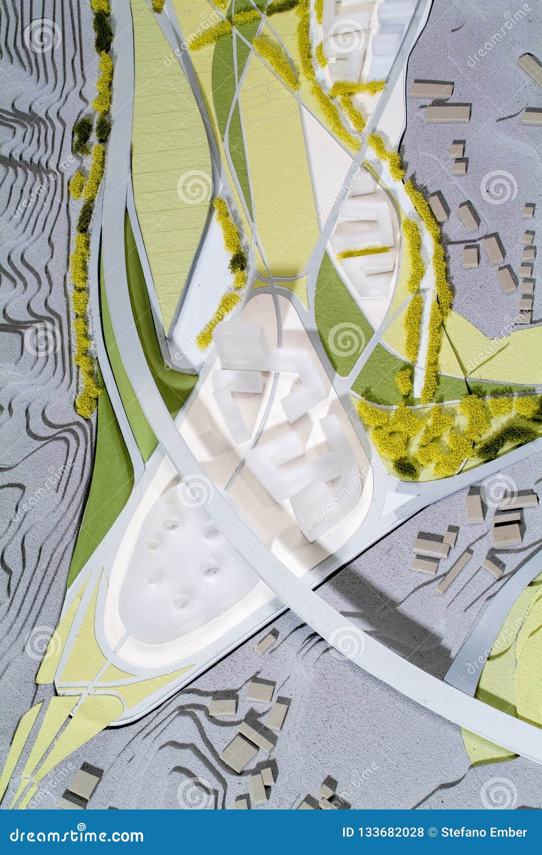 Site Surrounding Model for Architectural Presentation and Background ...