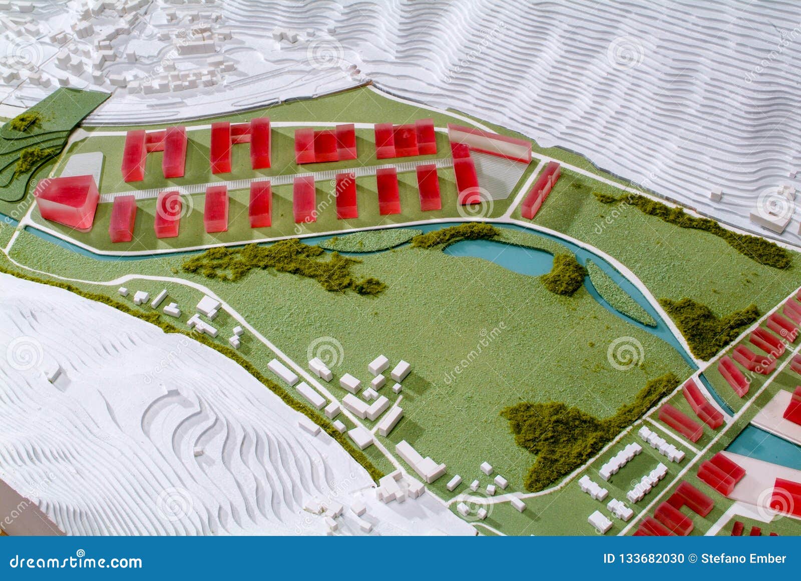 Site Surrounding Model for Architectural Presentation and Background ...