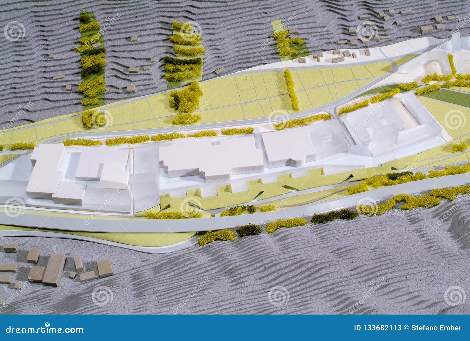 Site Surrounding Model for Architectural Presentation and Background ...