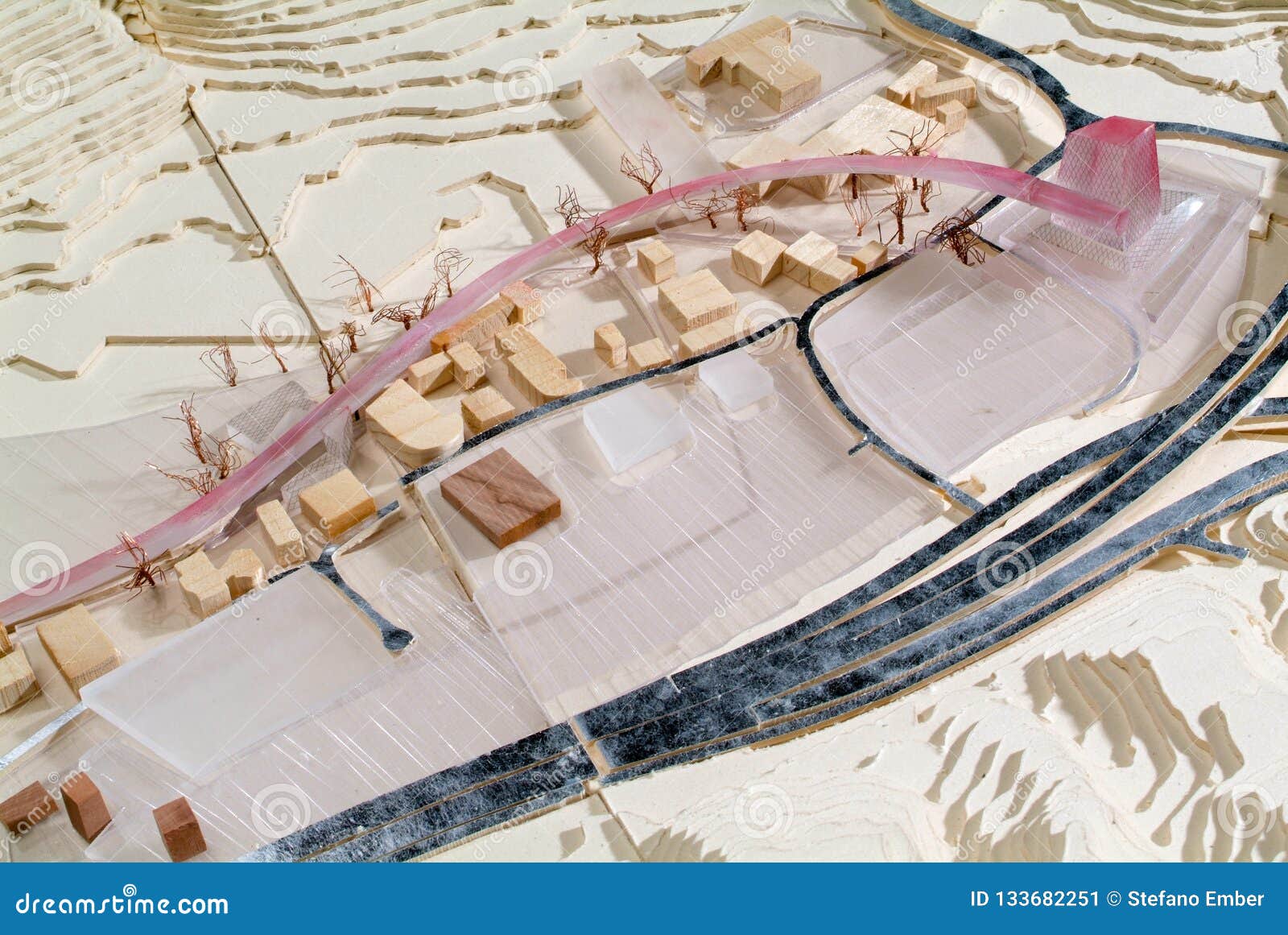 Site Surrounding Model for Architectural Presentation and Background ...