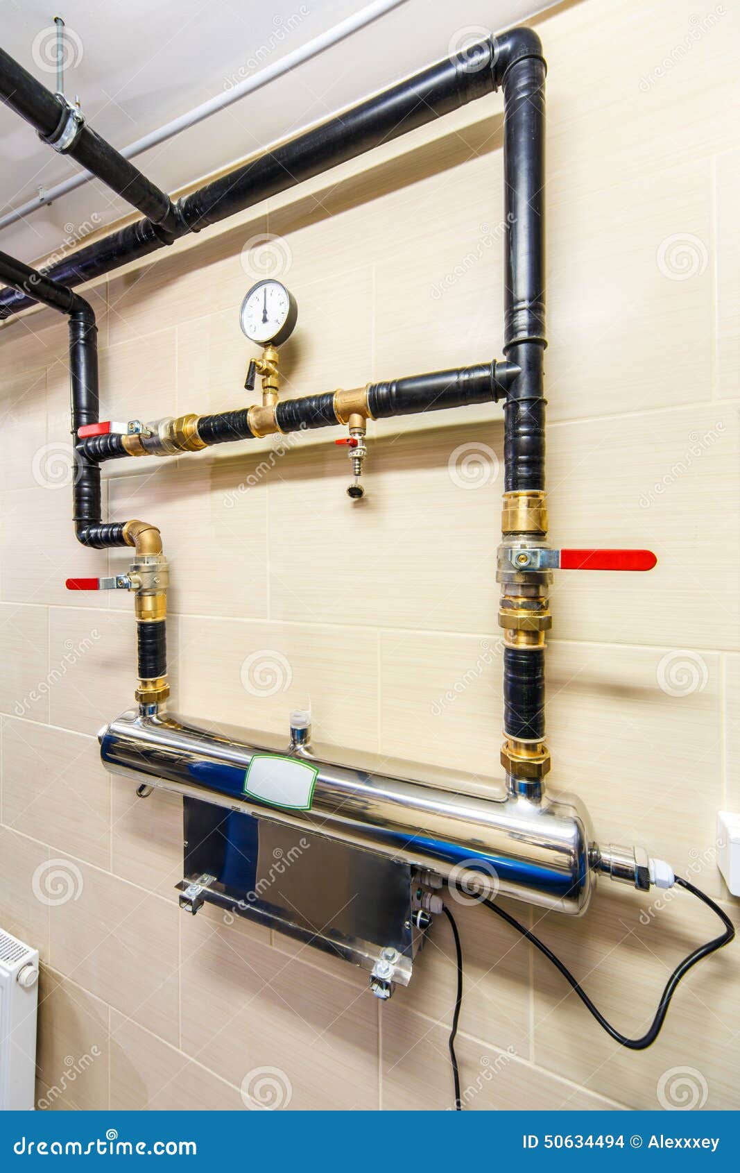 Site Wastewater Treatment System with Display, Sensors and Elect Stock ...