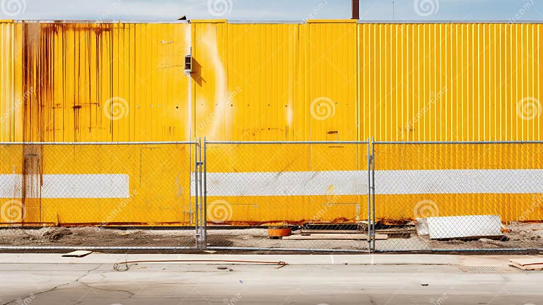 Site Yellow Construction Stripes Stock Illustration - Illustration of ...