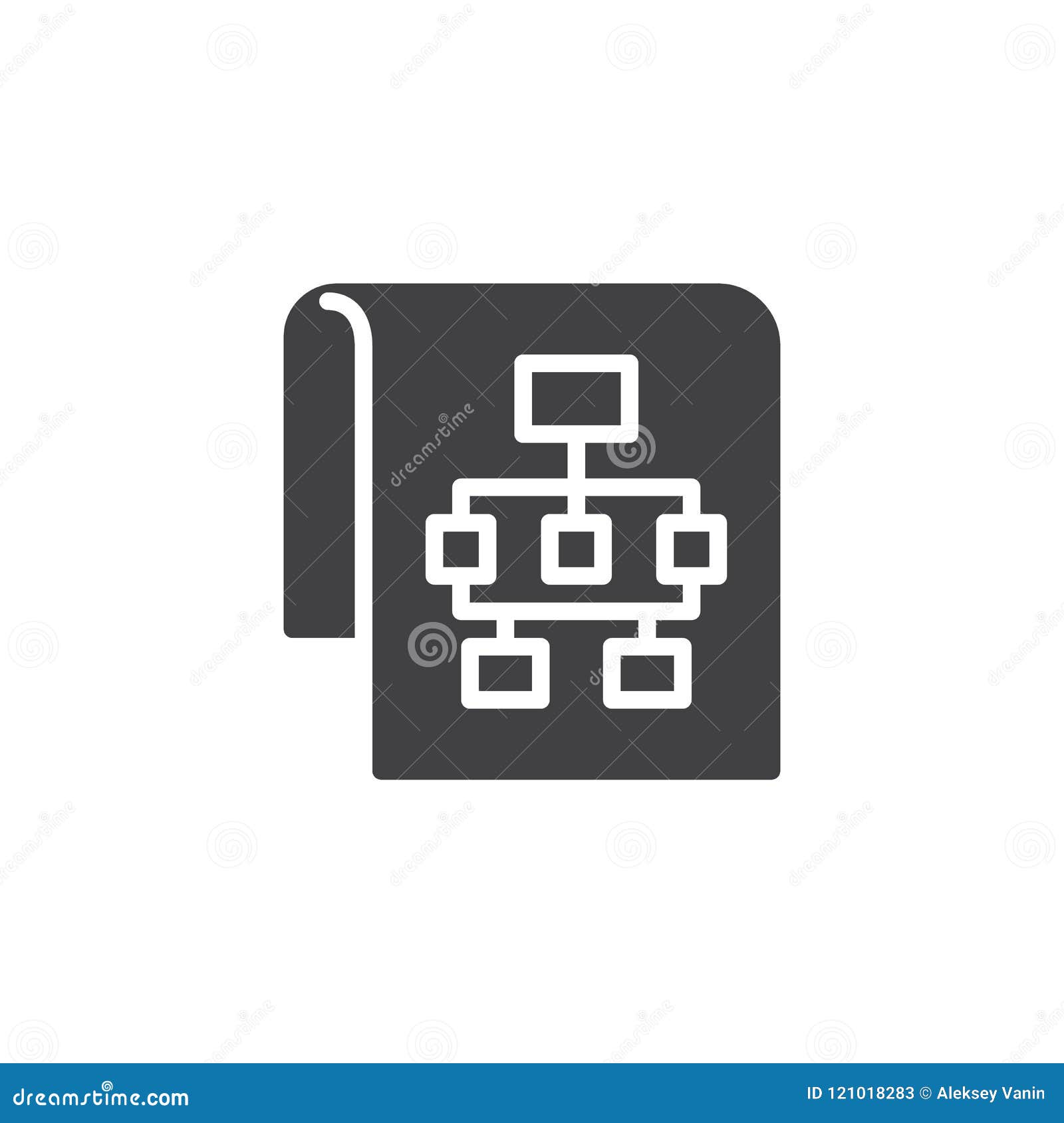 Sitemap vector icon stock vector. Illustration of symbol - 121018283