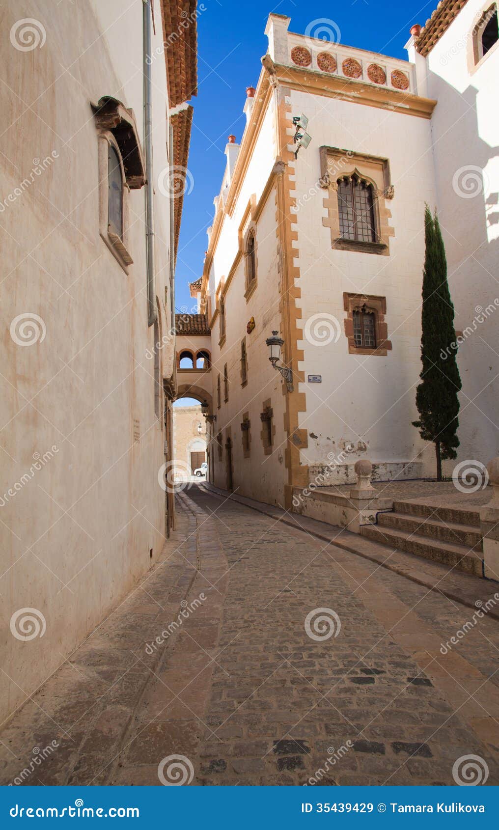Sitges stock image. Image of night, scenic, building - 35439429
