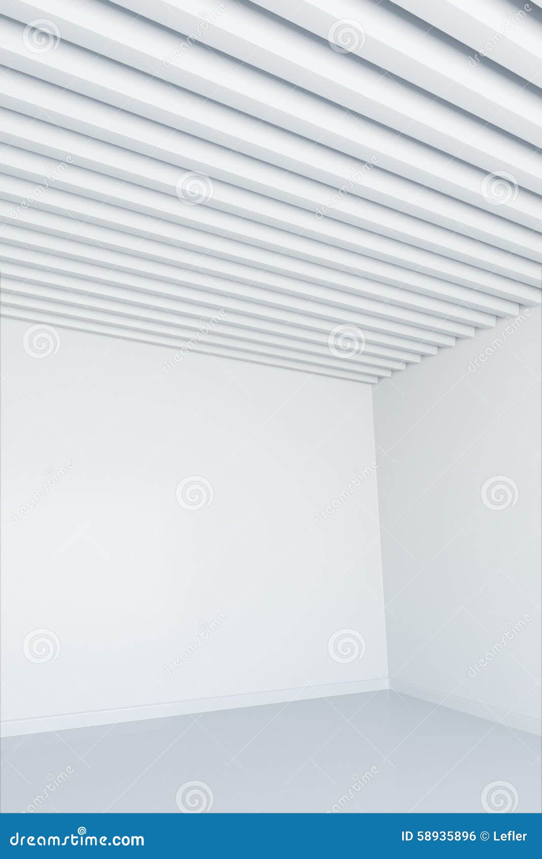 Sitio vacío blanco stock de ilustración. Ilustración de pared - 58935896