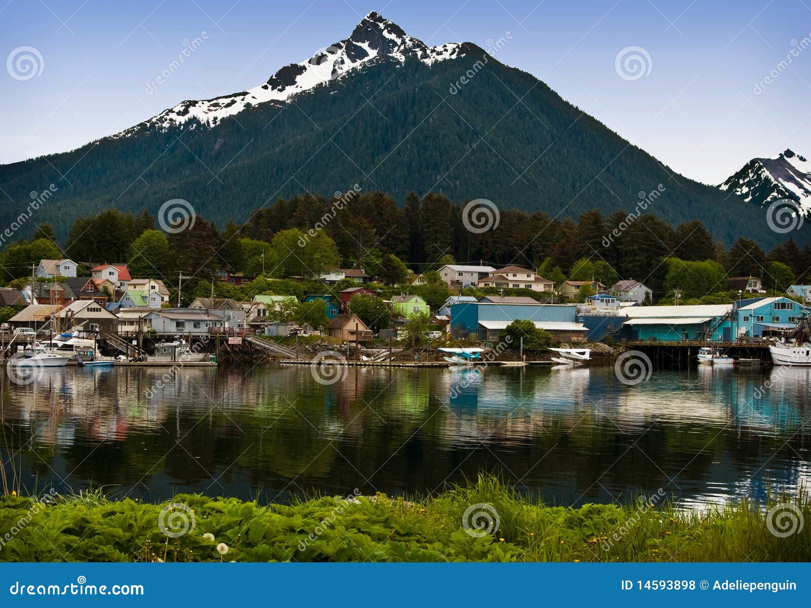 Sitka, Alaska stock photo. Image of passageway, town - 14593898
