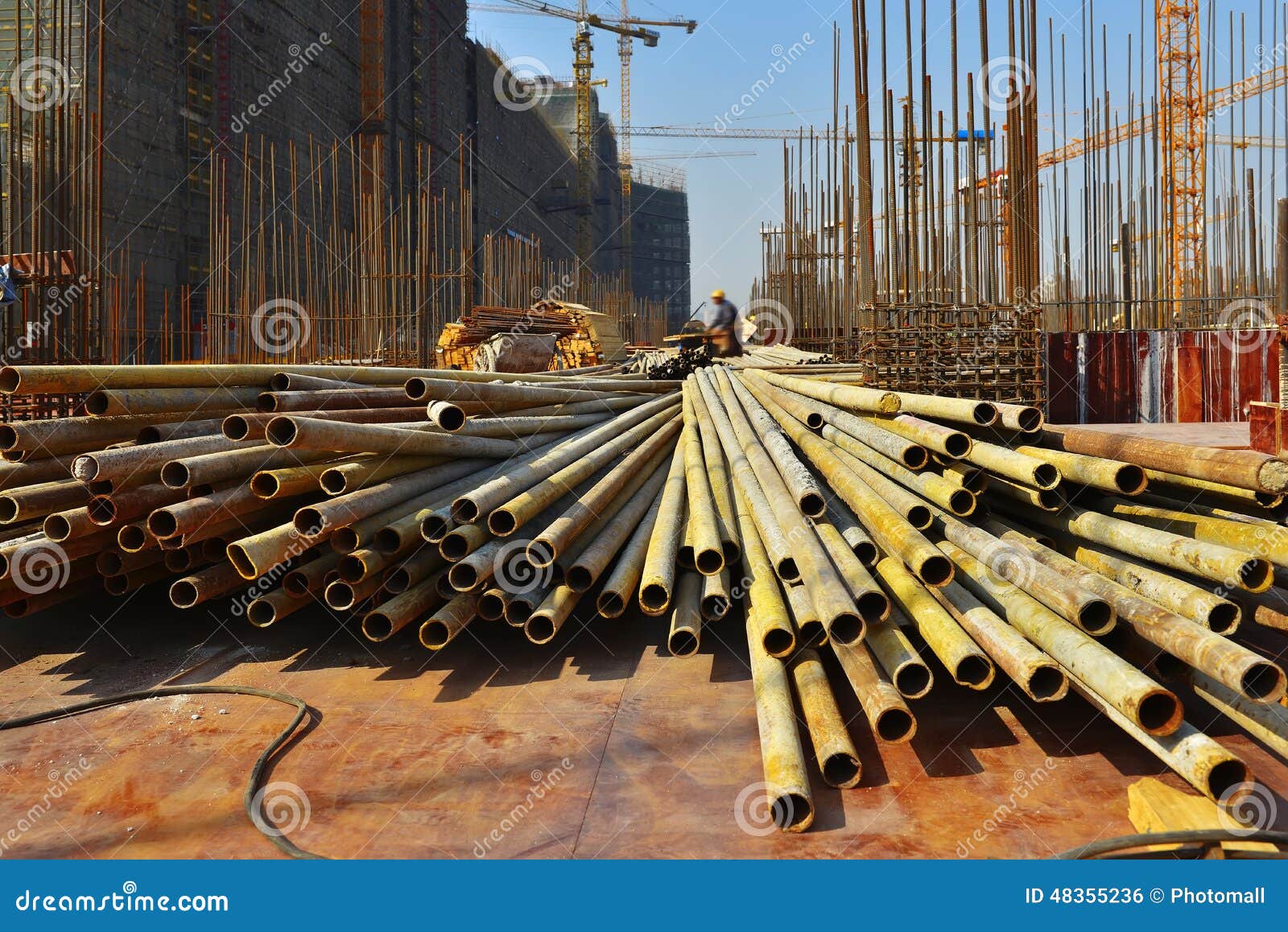 Sito in Costruzione, Nella Costruzione Di Grande Edificio Fotografia ...